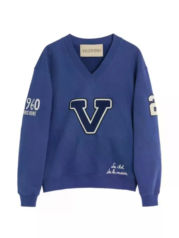 Valentino Garavani Embroidered Cotton Sweatshirt