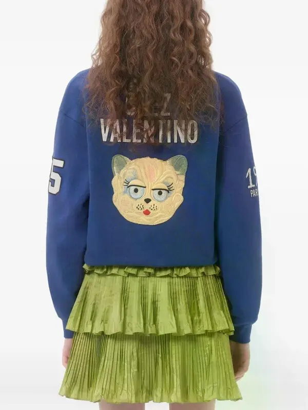 Valentino Garavani Embroidered Cotton Sweatshirt