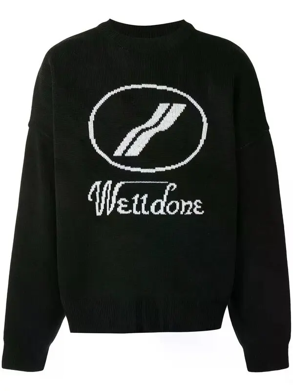 We11Done Logo Intarsia Jumper
