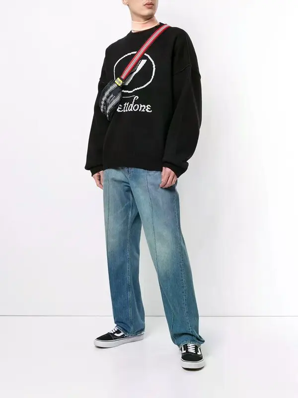 We11Done Logo Intarsia Jumper