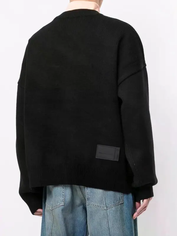 We11Done Logo Intarsia Jumper
