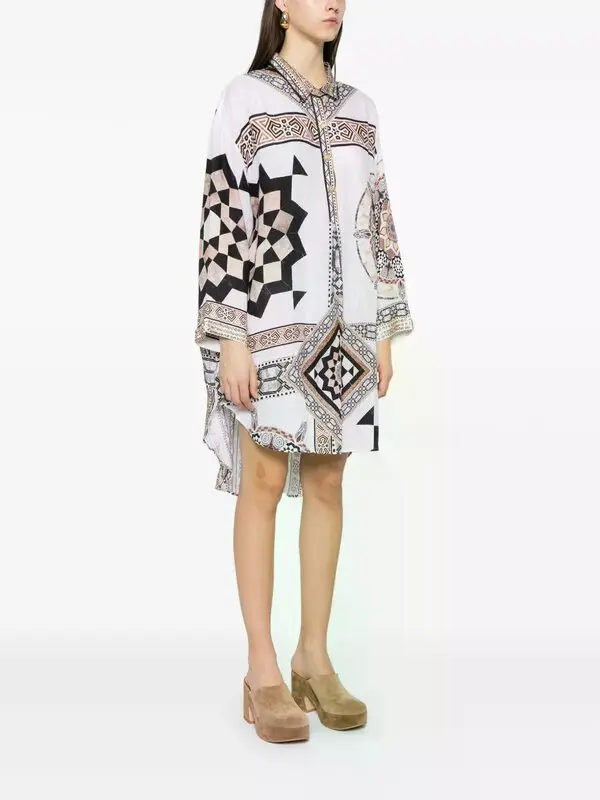 Camilla Tile Style Midi Dress