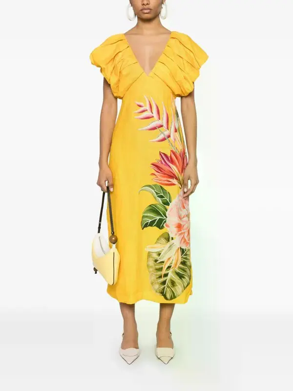 Farm Rio Spring Awakening Midi Dress