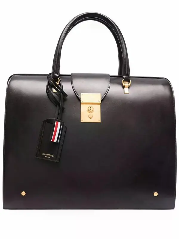 Thom Browne Structured Box Bag - Brown