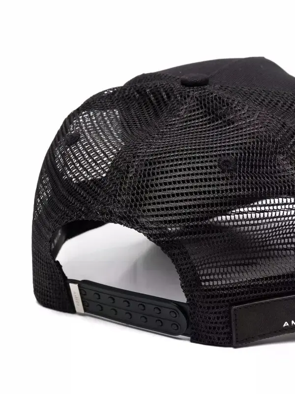 Amiri Three Star Patch Trucker Hat - Black