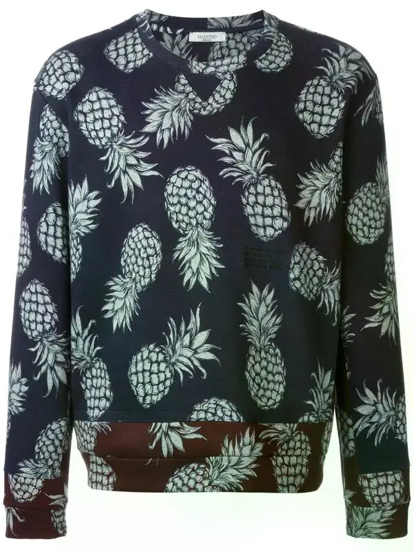 Valentino Garavani Printed Sweatshirt - Blue