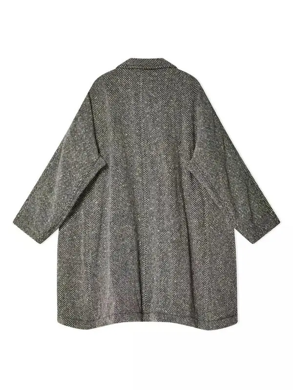 Comme Des Garçons Herringbone Single-breasted Coat