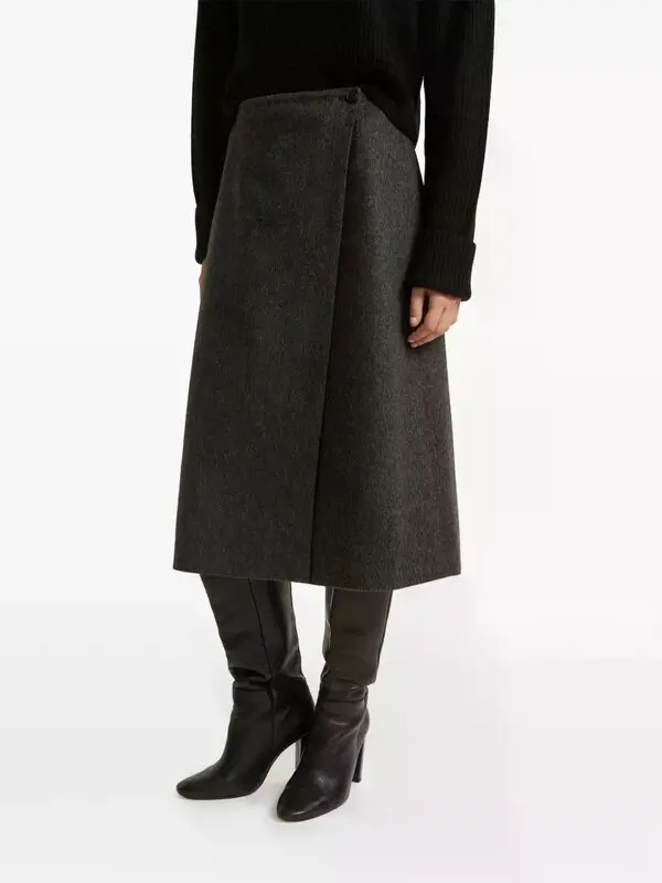YVES SALOMON A-line Mid-calf Skirt