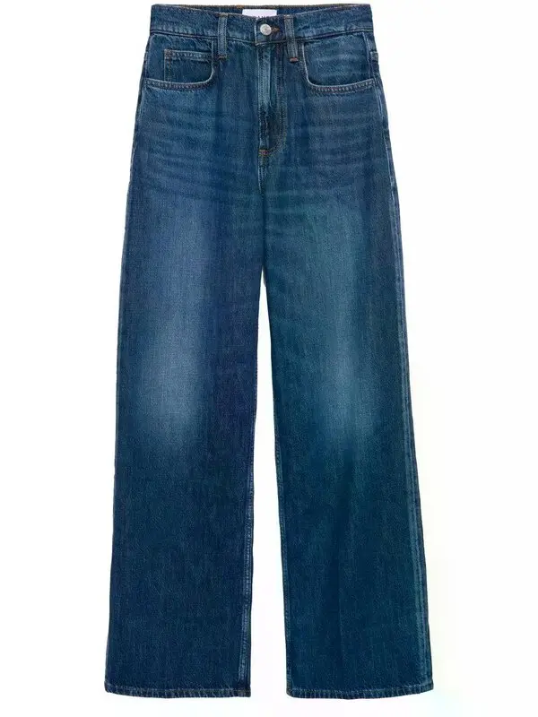 FRAME High-rise Straight Jeans