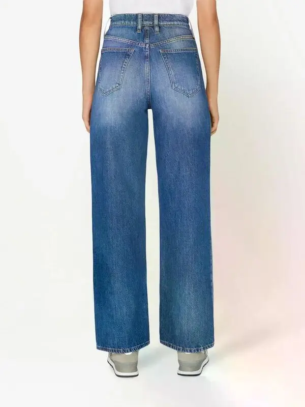 FRAME High-rise Straight Jeans
