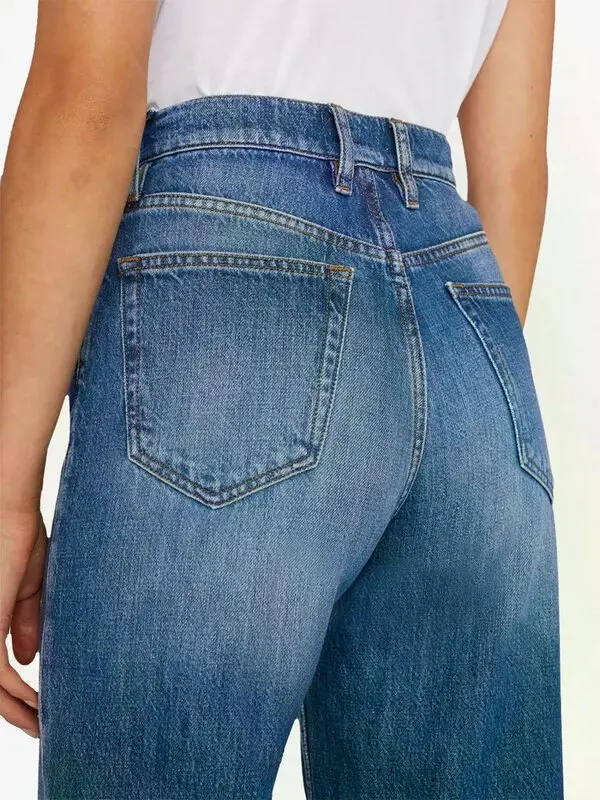 FRAME High-rise Straight Jeans