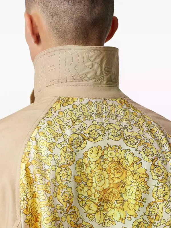 Versace Single-breasted Cotton Coat