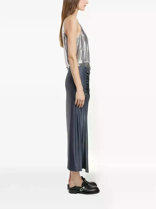 Rabanne Draped Detail Skirt - Blue