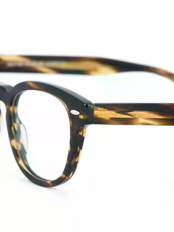 Oliver Spencer Square-frame Glasses - Brown