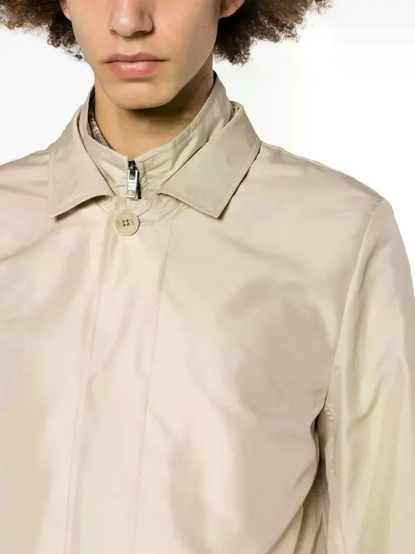 FAY Layered Raincoat - Neutrals