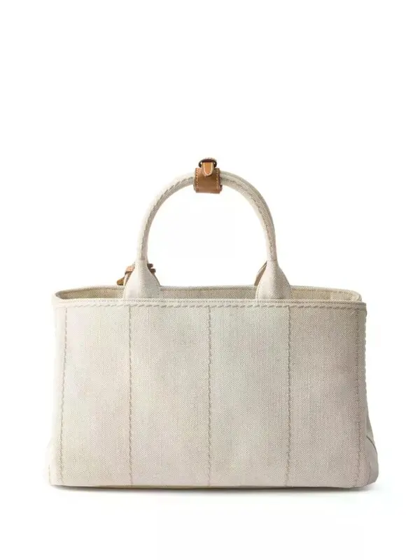 Prada Large Jardinière Tote Bag - Neutrals