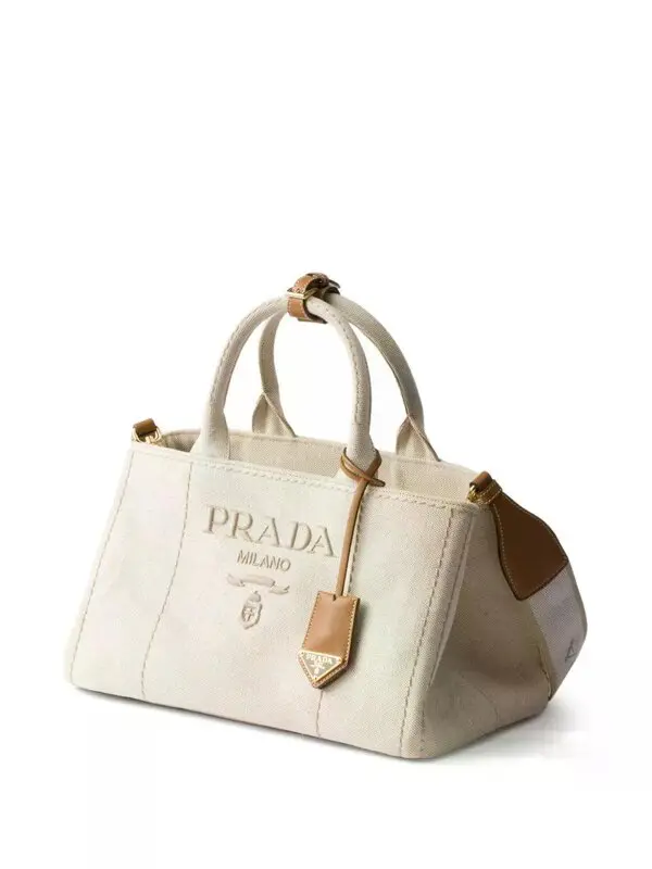 Prada Large Jardinière Tote Bag - Neutrals