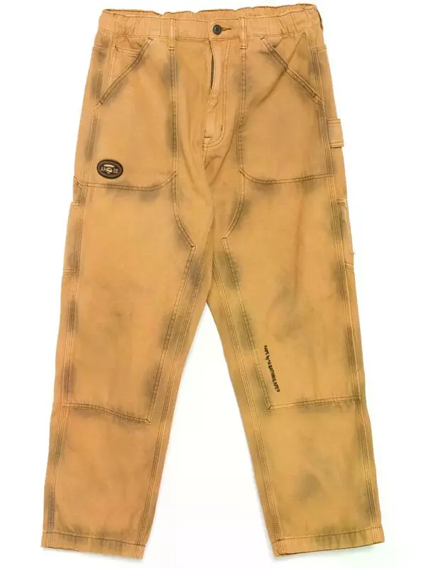 AAPE BY *A BATHING APE Moonface-logo Washed Jeans