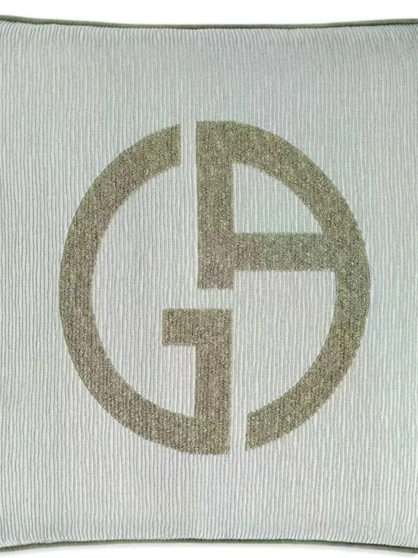 ARMANI/CASA Logo-embroidered Cushion