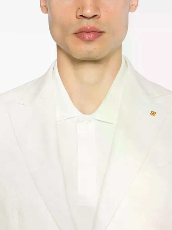 Tagliatore Herringbone-pattern Blazer - Neutrals