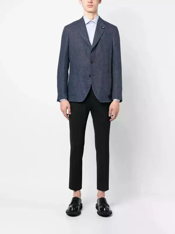 TINTORIA MATTEI 954 Long-sleeved Cotton Shirt - Blue