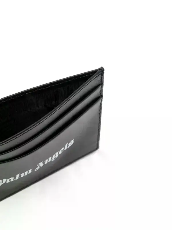 Palm Angels Logo-print Leather Cardholder