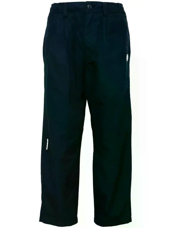 AAPE BY *A BATHING APE Logo-patch Trousers - Blue