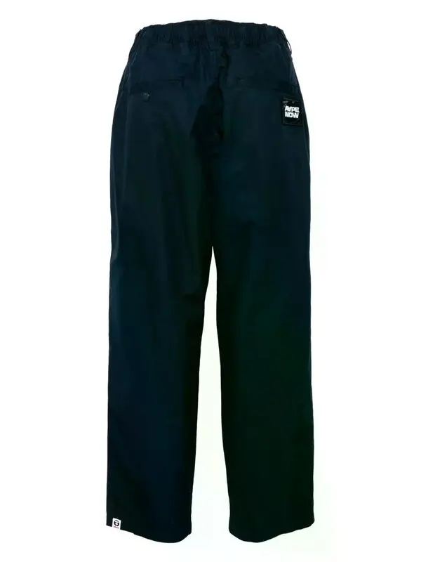 AAPE BY *A BATHING APE Logo-patch Trousers - Blue