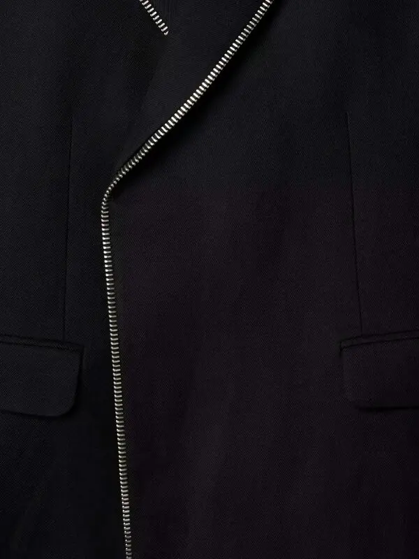 Off-White Zip-trim Virgin Wool Blazer
