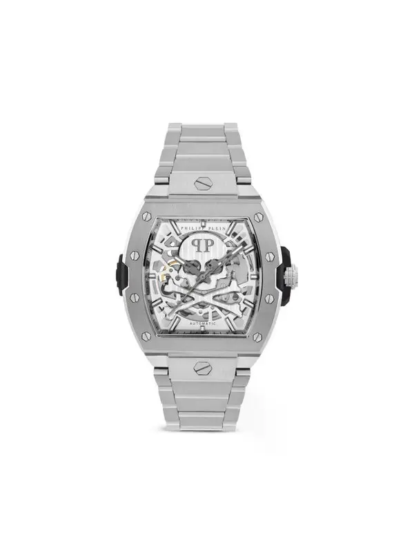 Philipp Plein The Skeleton 2.0 Automatic Stainless Steel Watch - Silver