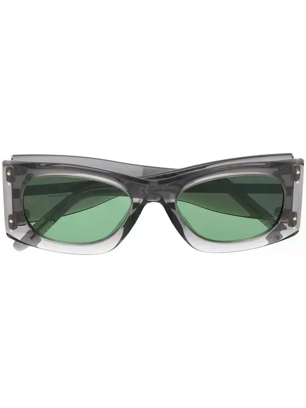 RETROSUPERFUTURE Rectangle Frame Sunglasses - Grey