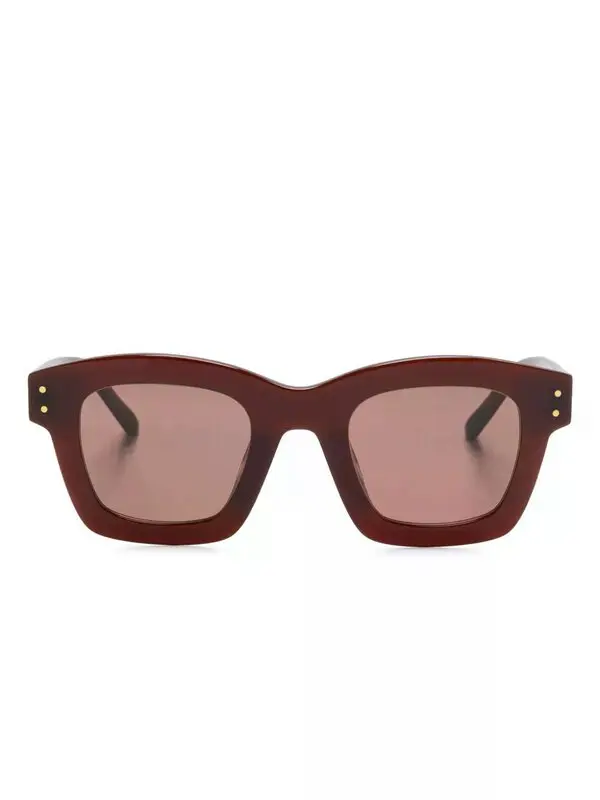 KALEOS Square Frame Sunglasses - Brown