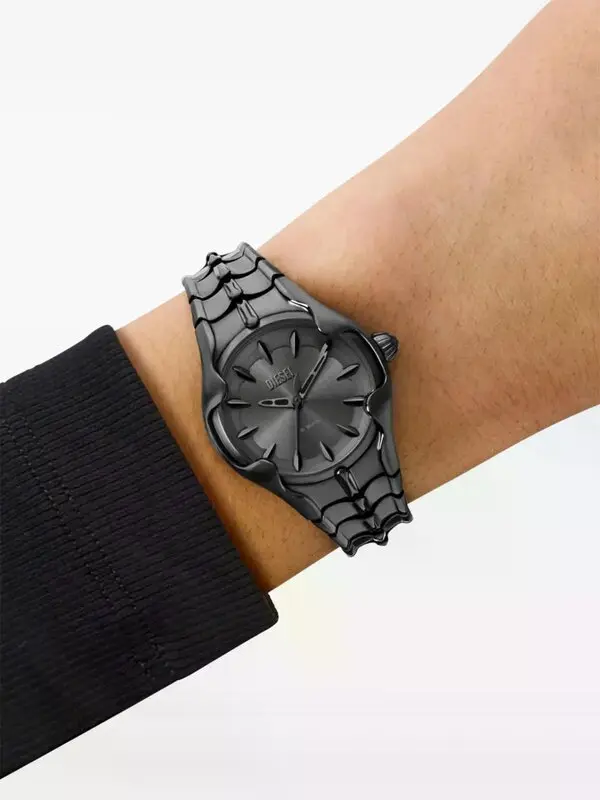 DIESEL® Three-hand Gunmetal Stainless Steel Watch