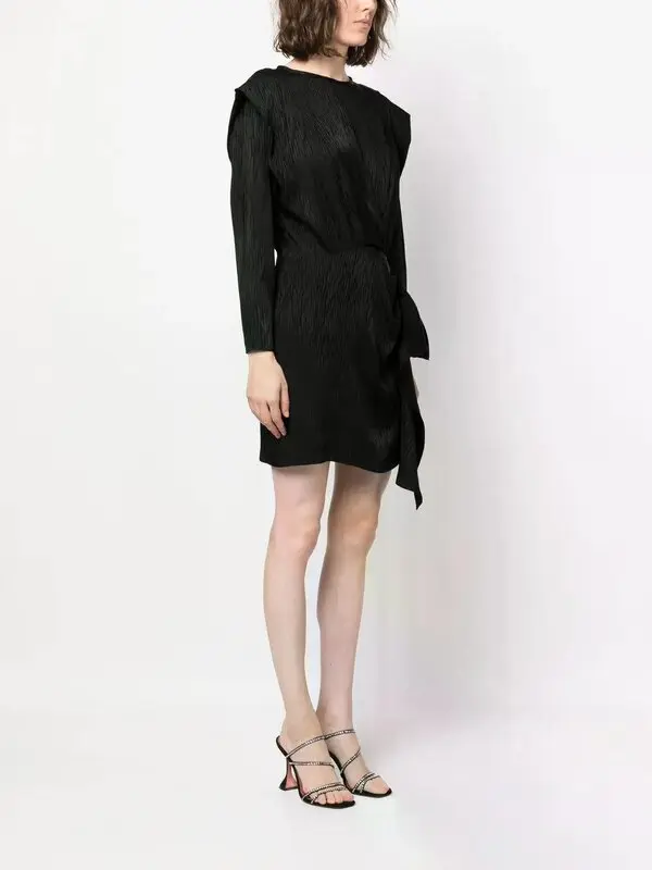 IRO PARIS Long-sleeved Draped Jacquard Dress