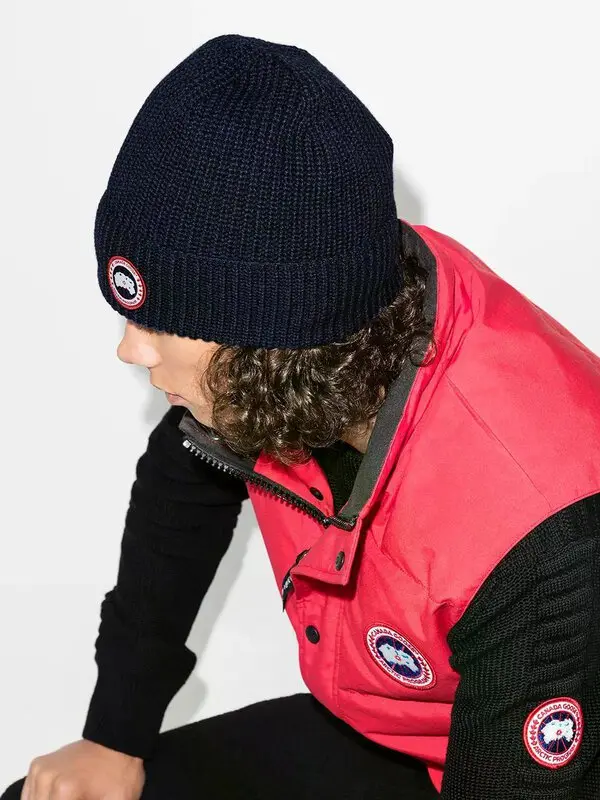 Canada Goose Arctic Disc Ribbed-knit Beanie