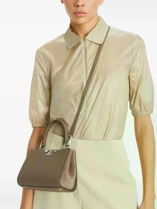 Tory Burch Mini Eleanor Leather Tote Bag - Brown