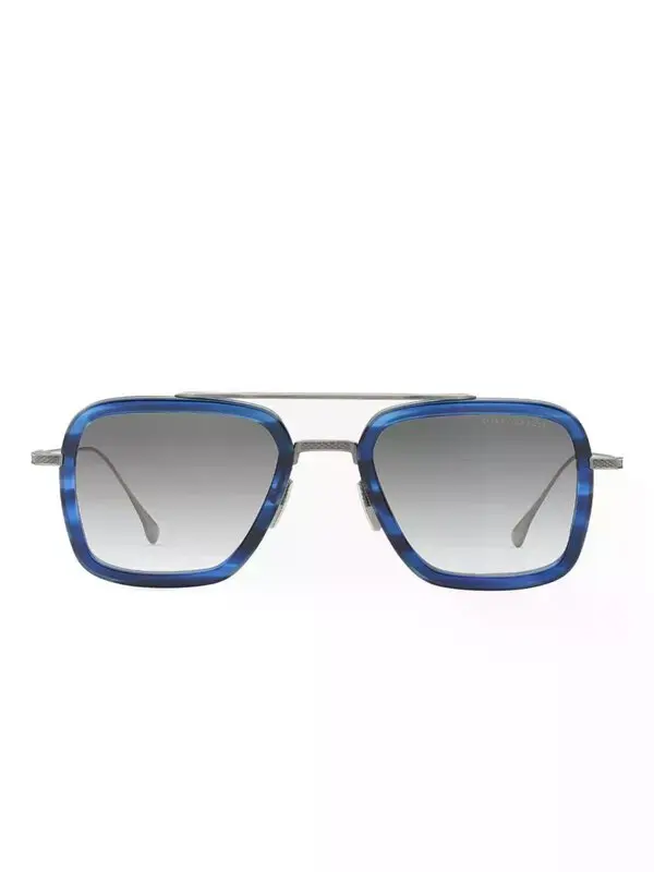 Dita Square-frame Sunglasses - Blue