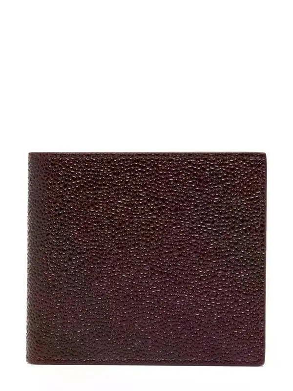 Thom Browne Leather Bi-fold Wallet - Red
