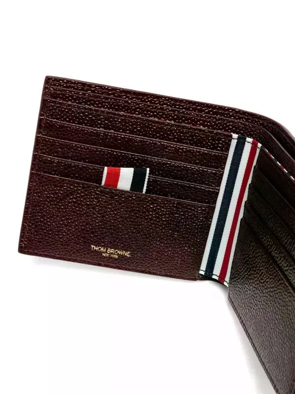 Thom Browne Leather Bi-fold Wallet - Red