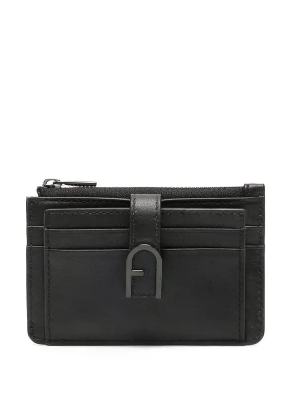Furla Flow Leather Wallet - Black