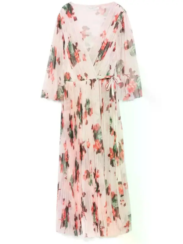 Philosophy Di Lorenzo Serafini Floral Print Pleated Maxi Dress