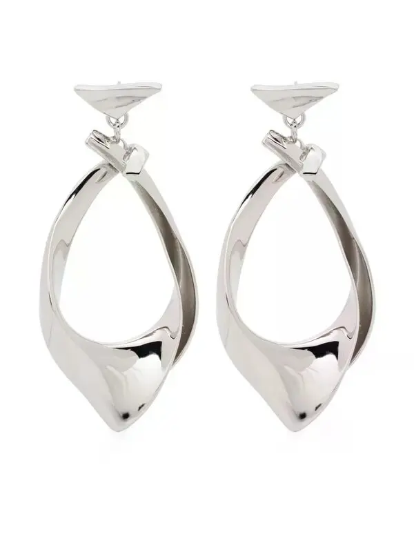 Eddie Borgo Kerchief Earrings - Silver