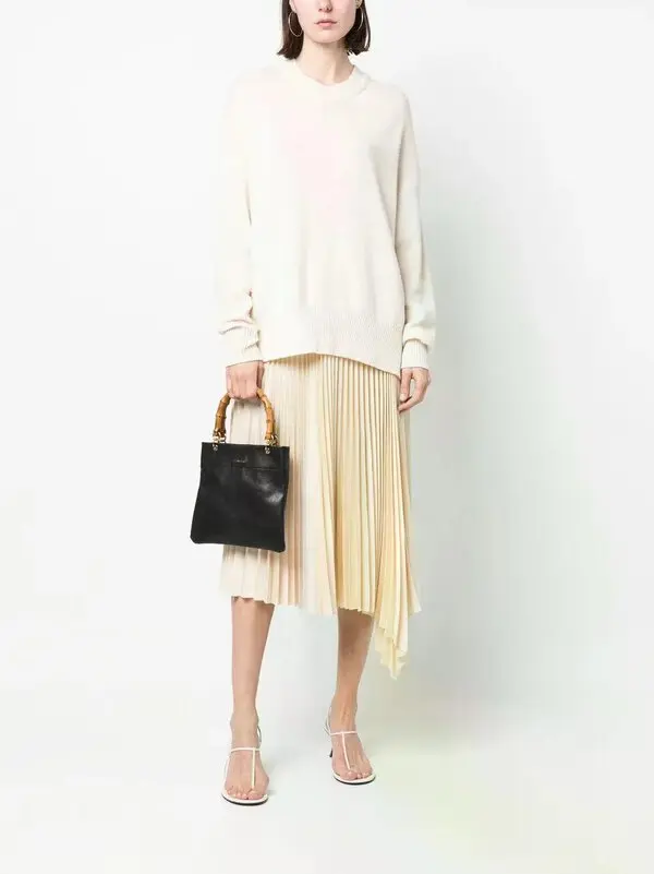 JIL SANDER Logo-plaque Leather Tote Bag