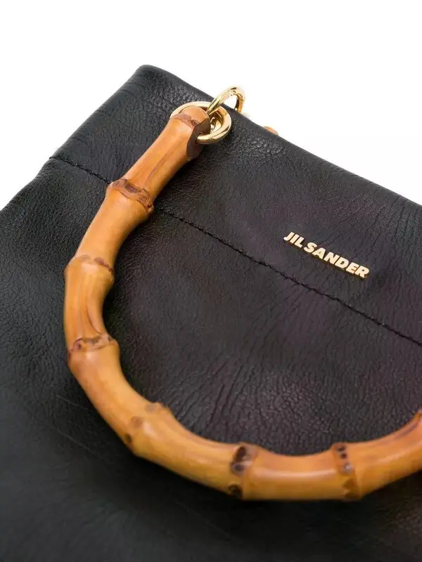 JIL SANDER Logo-plaque Leather Tote Bag