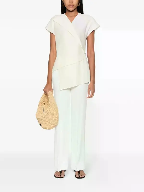Fabiana Filippi V-neck Wrap Blouse - Neutrals