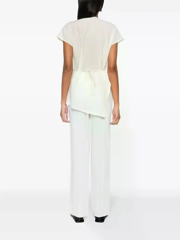 Fabiana Filippi V-neck Wrap Blouse - Neutrals