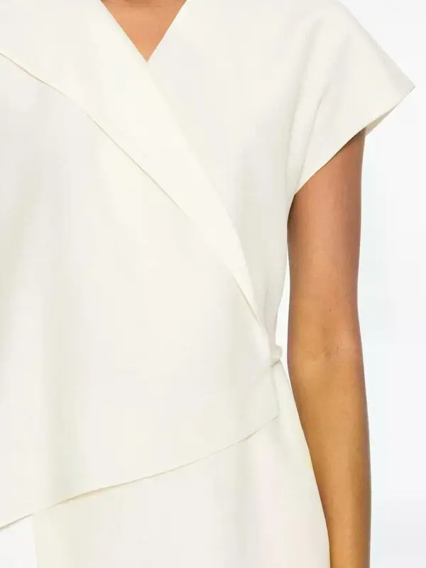 Fabiana Filippi V-neck Wrap Blouse - Neutrals
