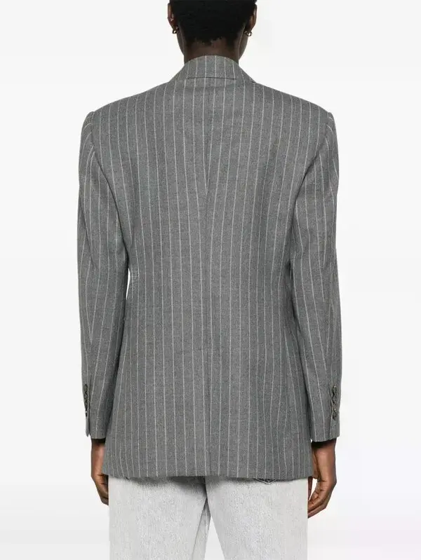 Brunello Cucinelli Pinstriped Wool Blazer