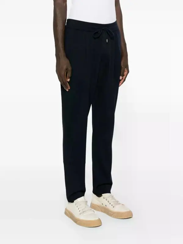 Herno Drawstring Virgin Wool Trousers - Blue