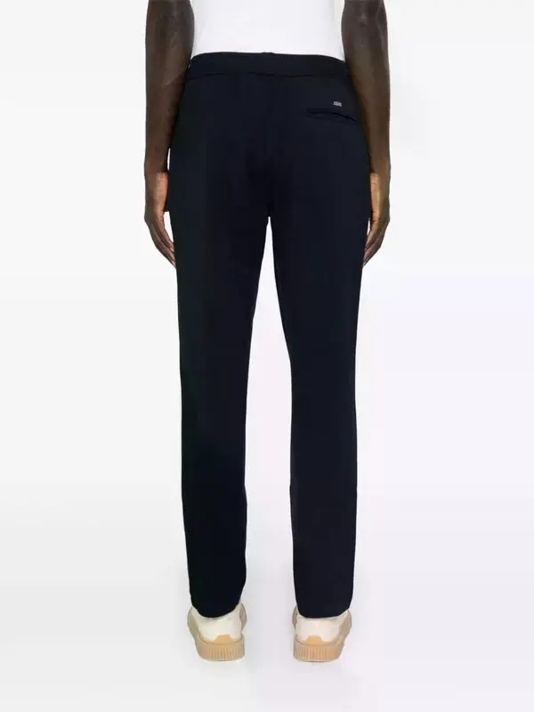 Herno Drawstring Virgin Wool Trousers - Blue